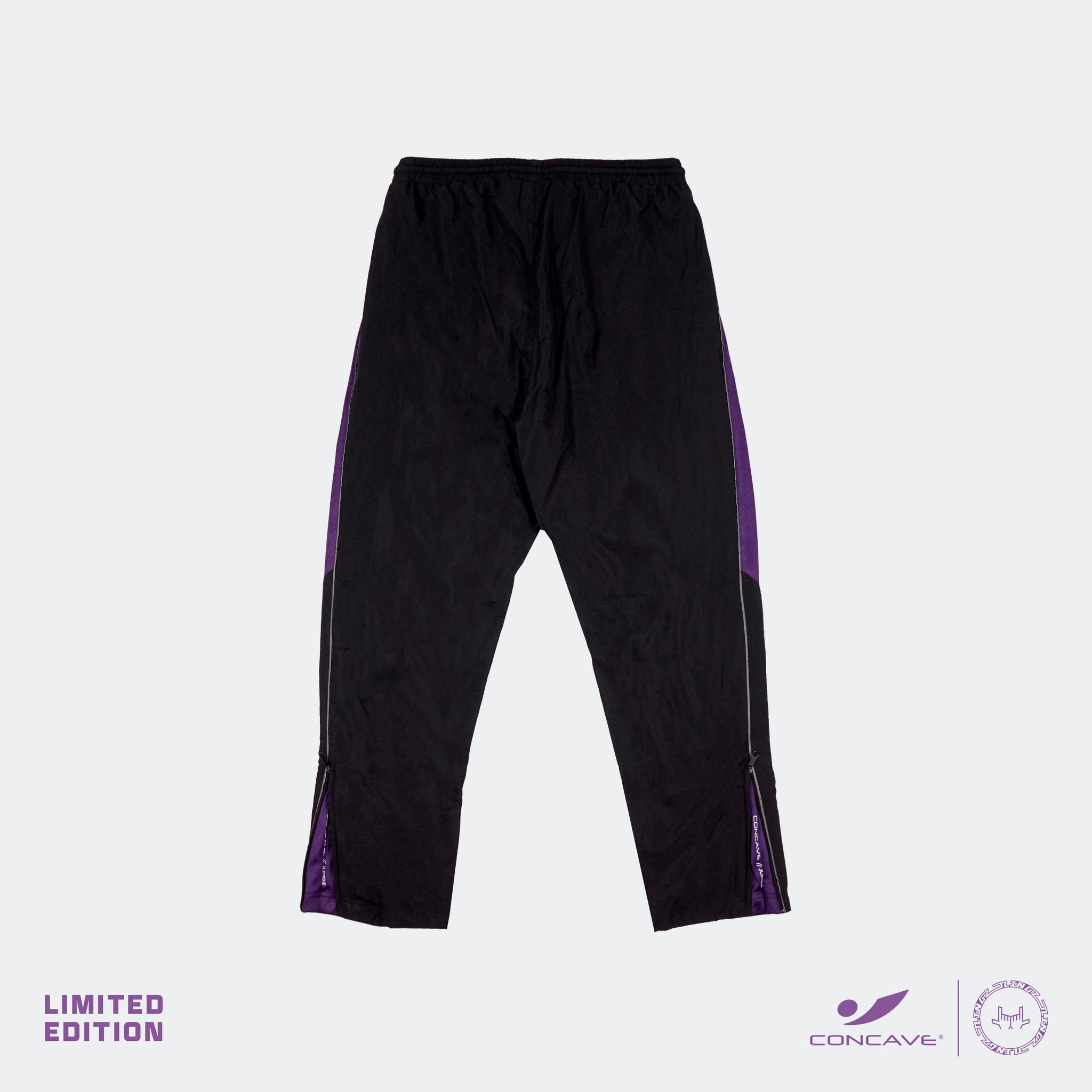 Concave x JLingz Performance Trackpants - Black/Purple – Concave Indonesia
